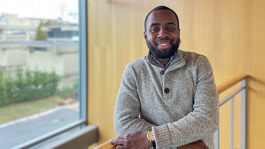 2022: Edward Lundy '22: On the right track | UMass Dartmouth Features