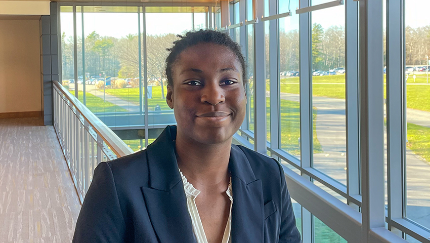 2022: Widline Thomas '24: Busy season | UMass Dartmouth Features